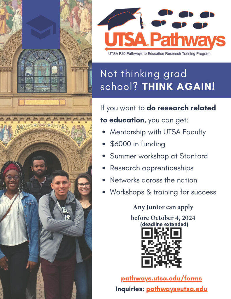 Application – UTSA IES Pathways